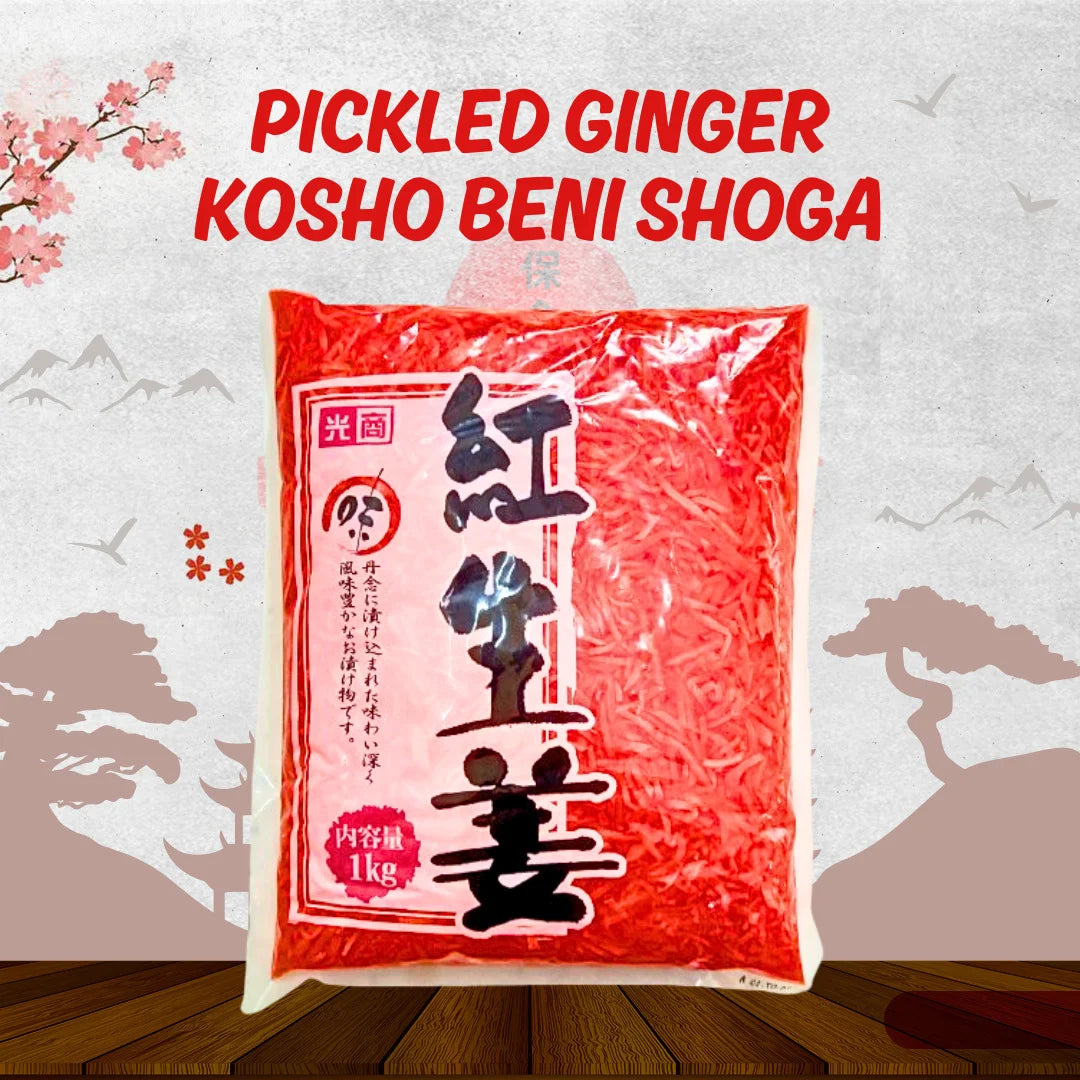 PICKLED GINGER KOSHO BENI SHOGA – Oishii foods